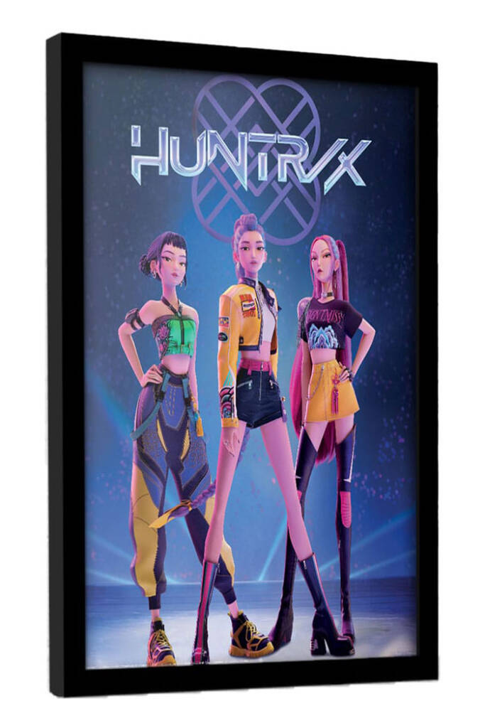 KPop Demon Hunters Collector Print Framed Poster Huntrix - Arcanum ...